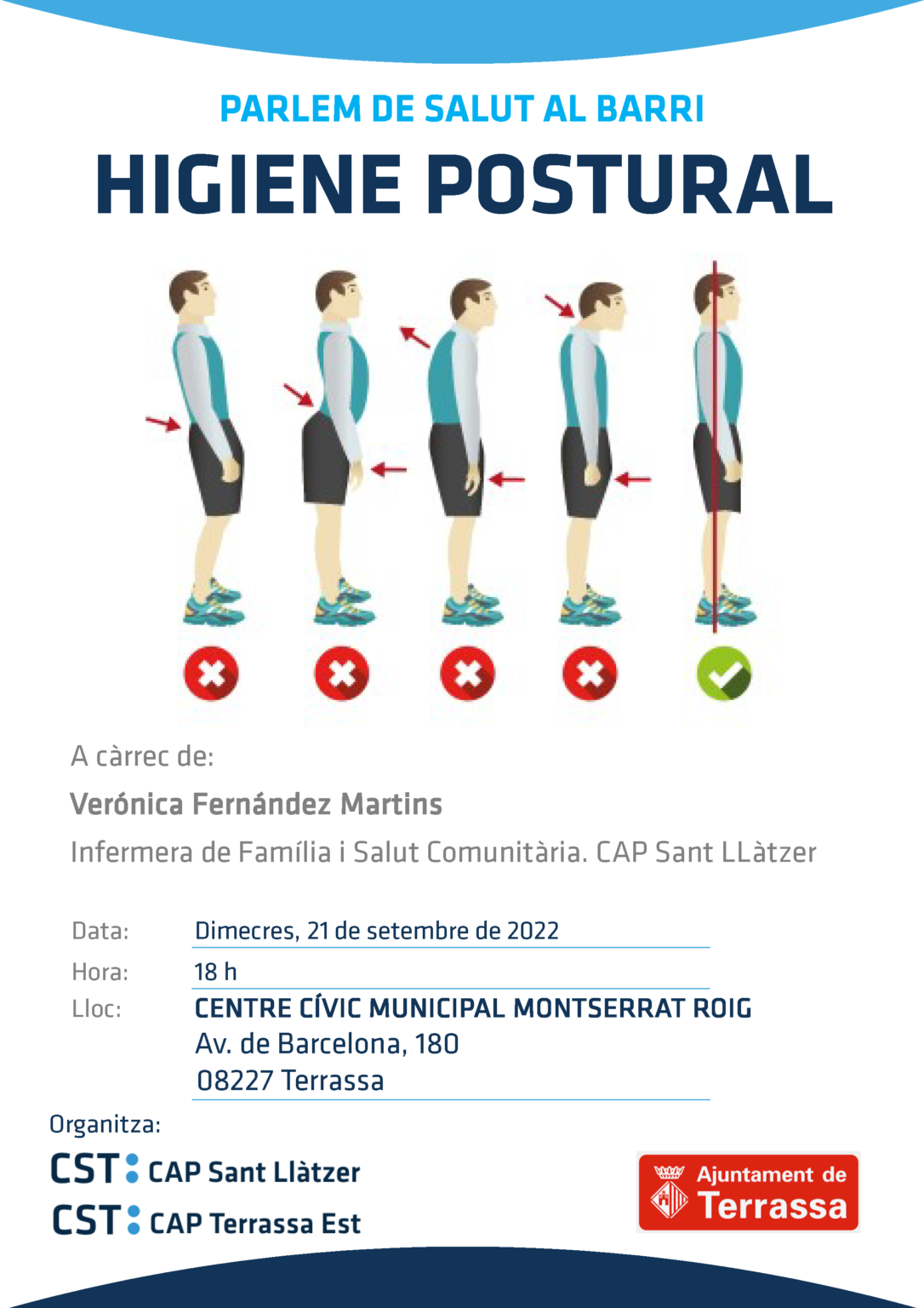 Hablamos de salud en el barrio. Higiene postural - CST