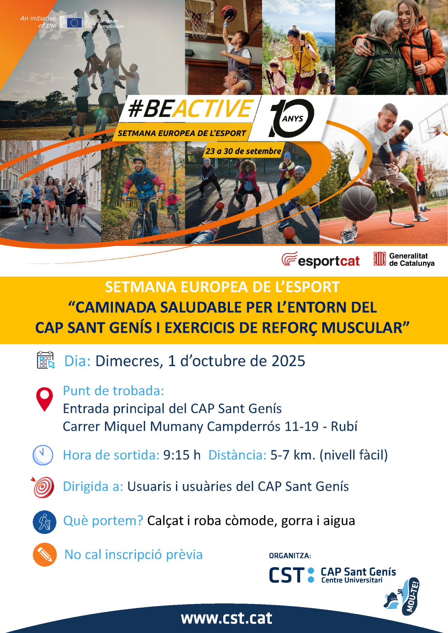 Semana Europea del Deporte. "Caminada saludable por el entorno del CAP ...